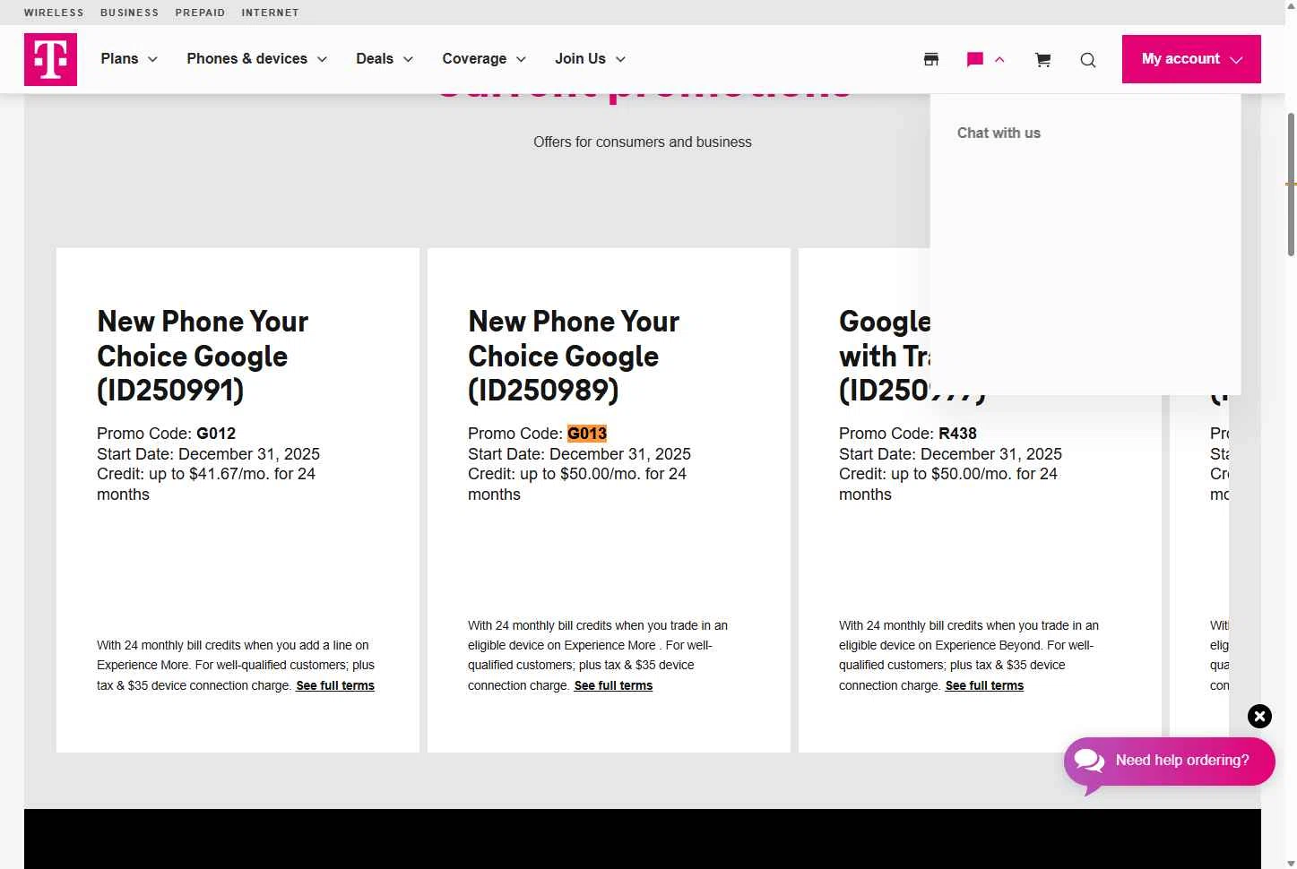T-Mobile Promo Codes - $25 Off (3 Verified) Jan 2026