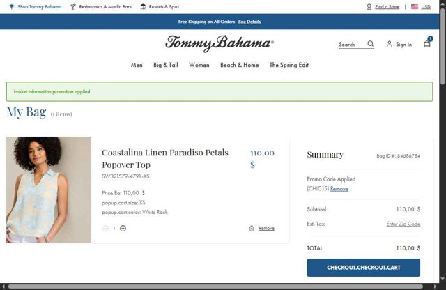 Tommy Bahama Promo Codes (2 Verified) - 25% Off May 2025