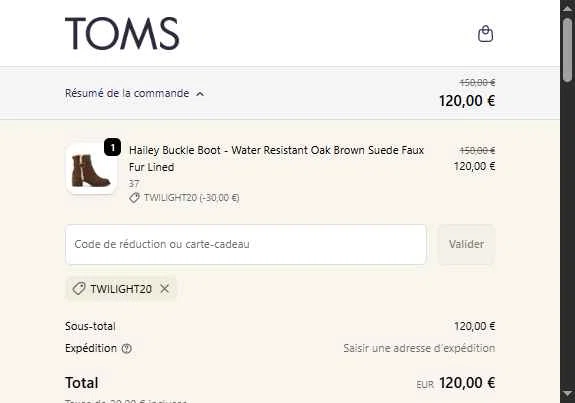 TOMS Promo Codes - 20% Off (1 Verified) Nov 2025