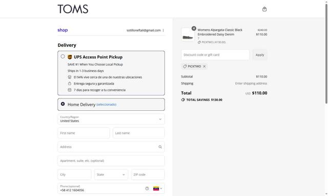 TOMS Discount Codes - $30 Off (1 Verified) Sep 2025