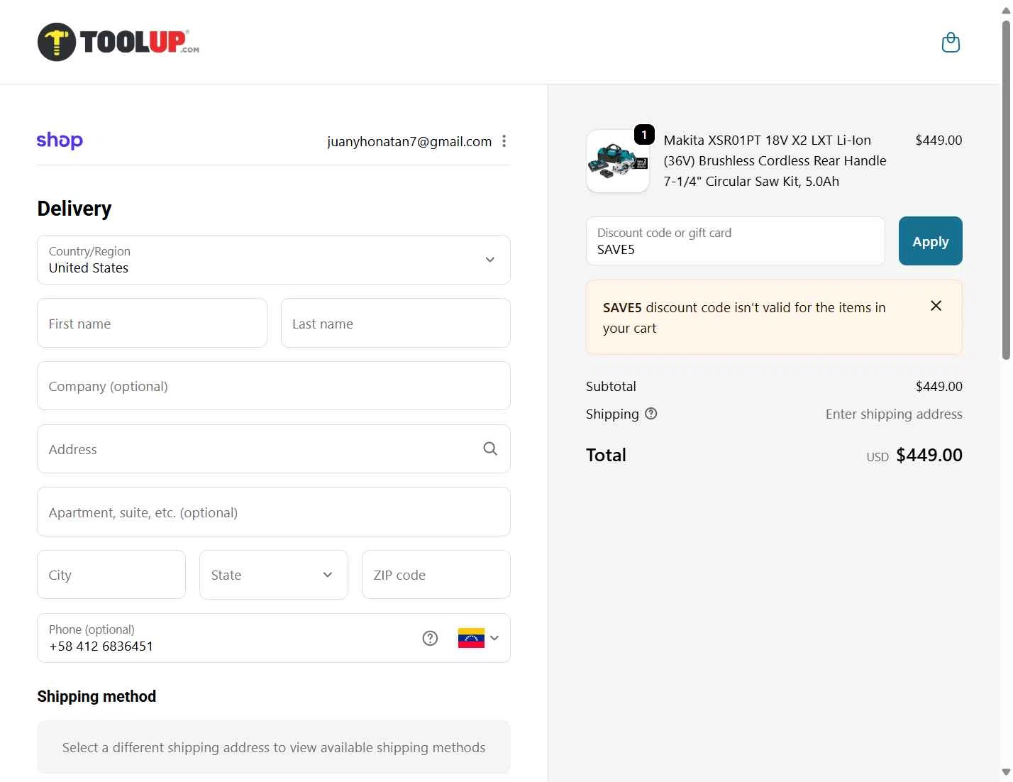 Toolup.com Promo Codes (3 Verified) - 20% Off Nov 2025