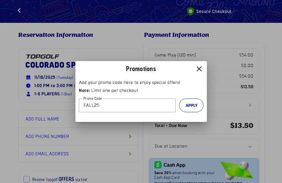 Topgolf Promo Codes - 25% Off w/Code Coupons Jan 2026