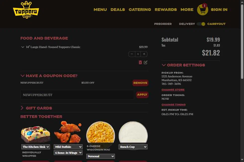 Toppers Promo Codes - 50% Off Sitewide Coupons Dec 2025