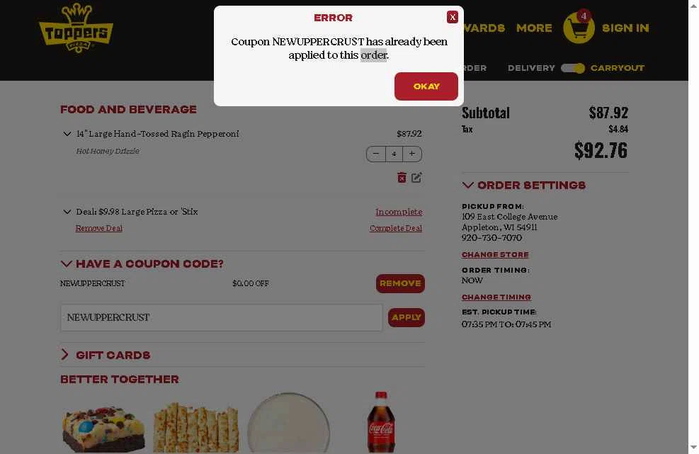 Toppers Promo Codes - 50% Off Sitewide Coupons Jan 2026