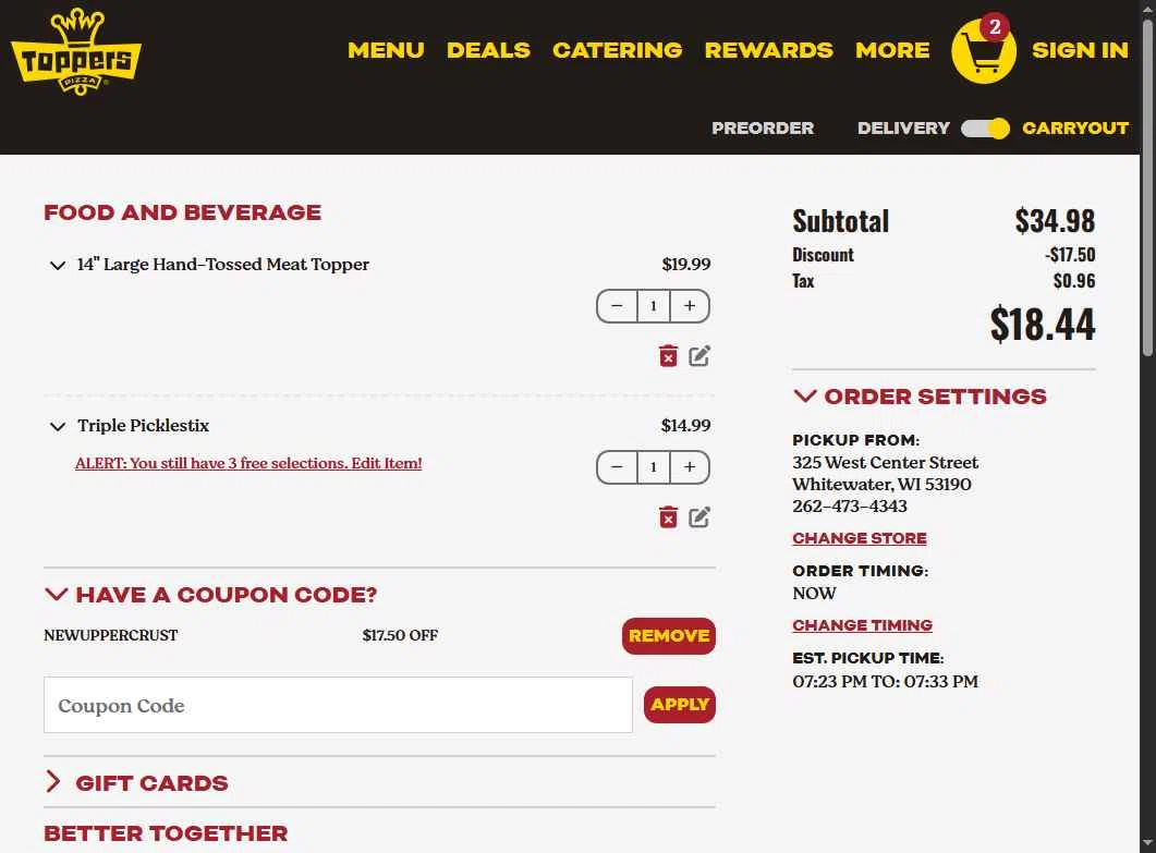Toppers Promo Codes - 50% Off Sitewide Coupons Dec 2025