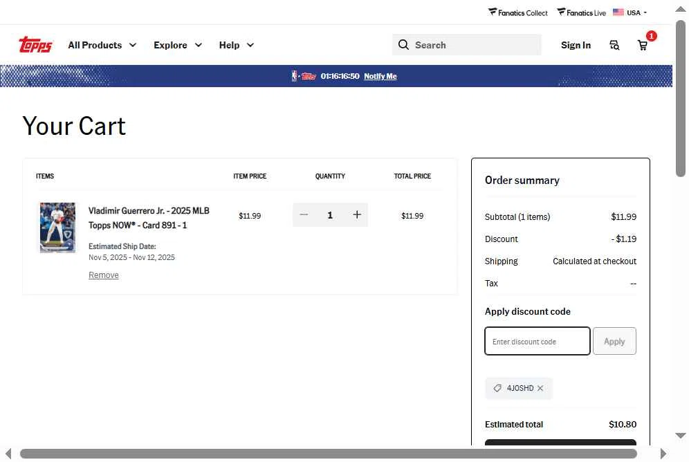Topps Discount Codes - 10% Off (2 Verified) Nov 2025