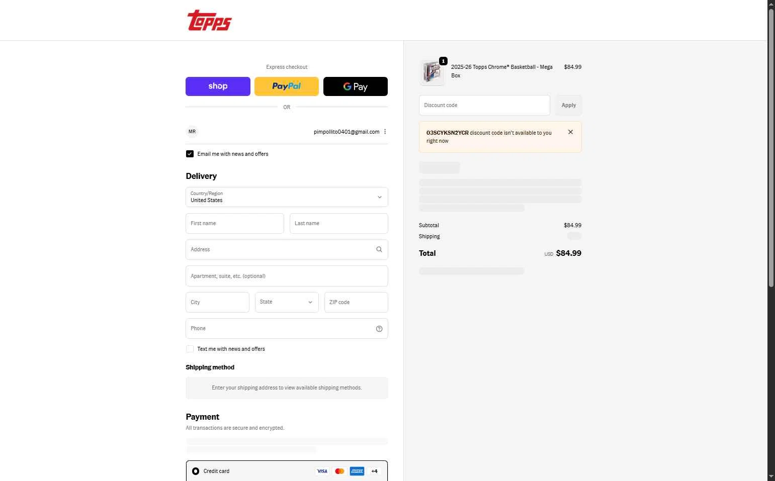 Topps Promo Codes - 10% Off (3 Verified) Jan 2026