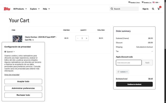 Topps Discount Codes - 10% Off (2 Verified) Oct 2025
