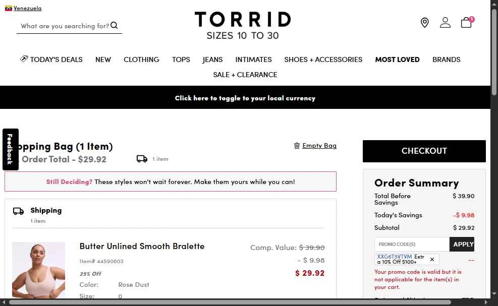 Torrid Promo Codes - $15 Off (12 Verified) Feb 2026