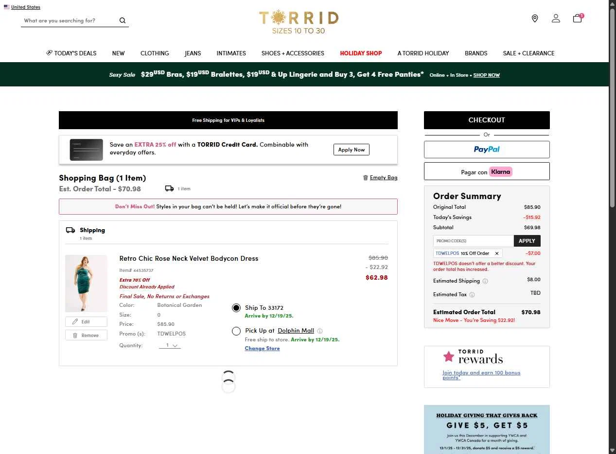 Torrid Promo Codes - $15 Off (13 Verified) Dec 2025
