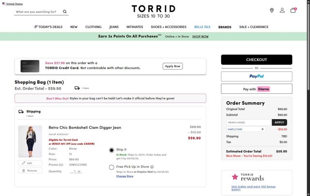 Torrid Promo Codes (9 Verified) - $30 Off Sitewide Apr 2025