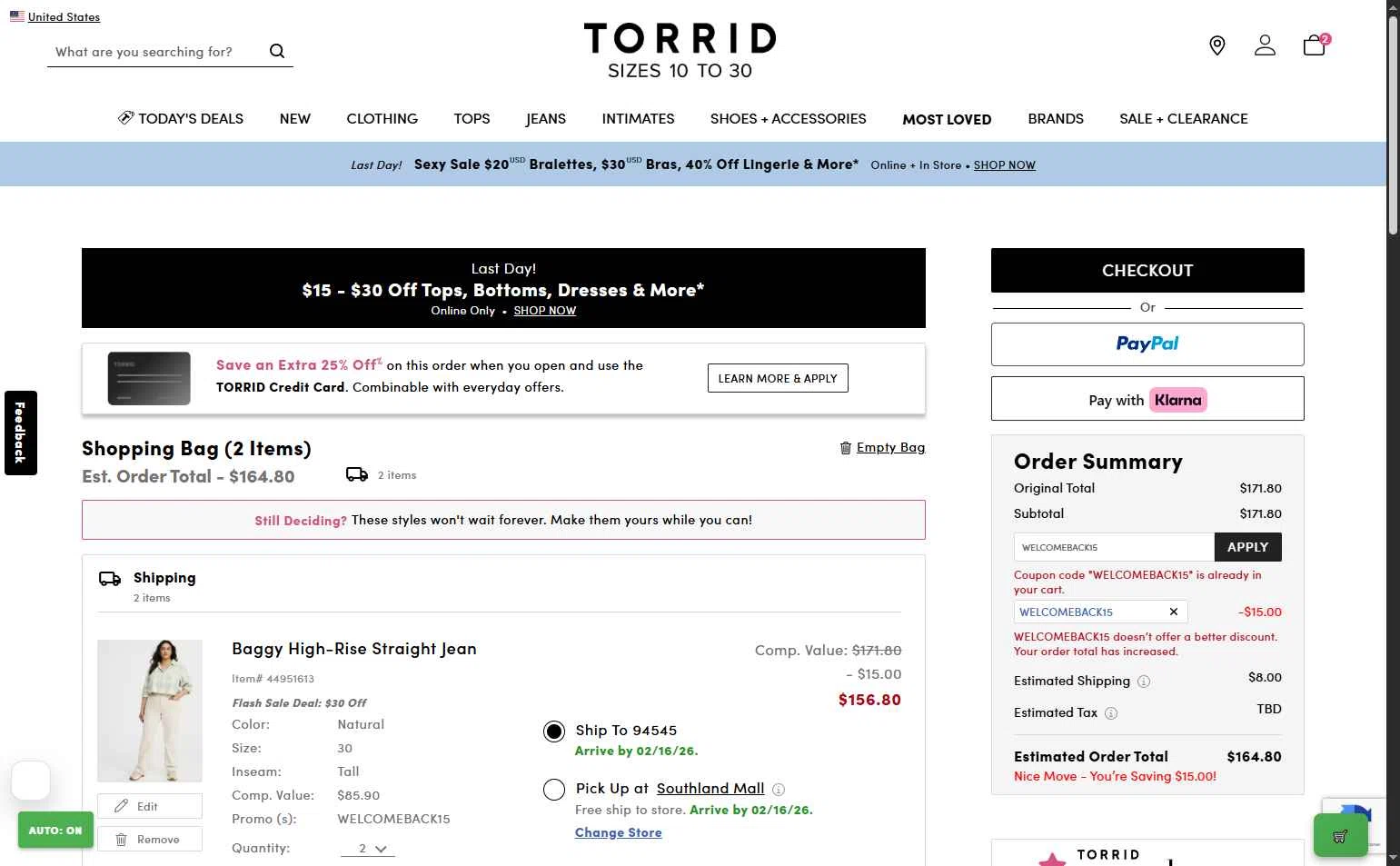 Torrid Promo Codes - 40% Off (14 Verified) Feb 2026