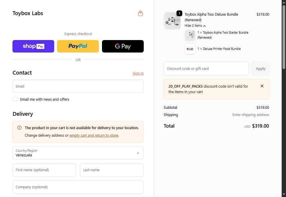 Toybox Labs Promo Codes - 15% Off (22 Verified) Jan 2026
