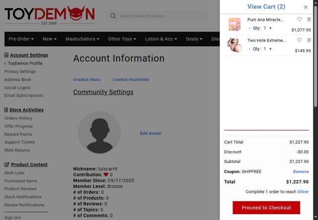 ToyDemon Discount Codes - 25% Off (1 Verified) Oct 2025