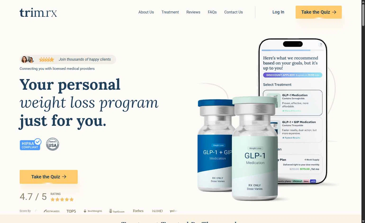 TrimRX Promo Codes - $140 Off (2 Verified) May 2026