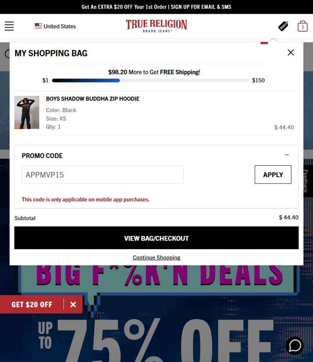 True Religion Promo Codes - 25% Off (Verified) Oct 2025