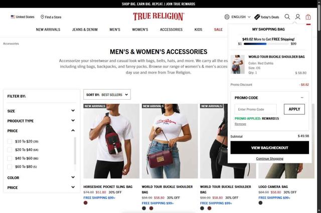 True Religion Promo Codes - 50% Off (Verified) Sep 2025