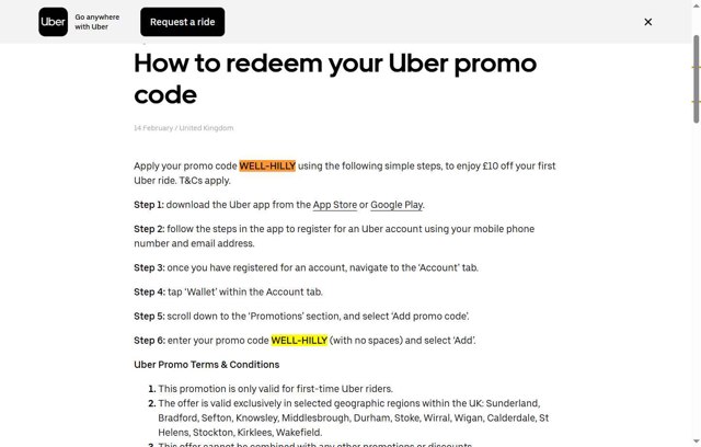 Uber Promo Codes (4 Verified) - $10 Off Sitewide May 2025