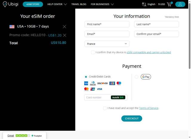 Ubigi eSIM Promo Codes (15 Verified) - 10% Off Oct 2025