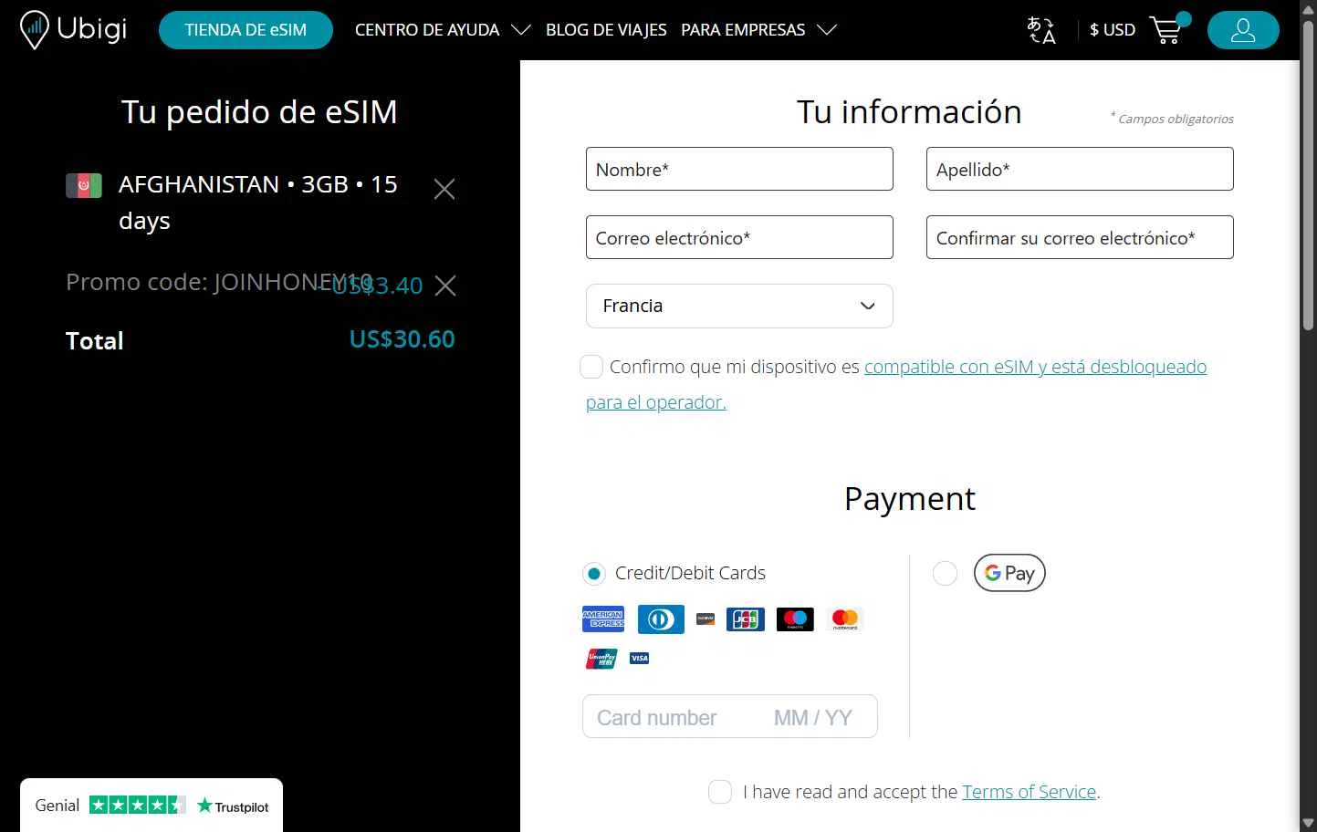 Ubigi eSIM Promo Codes - 10% Off (16 Verified) Dec 2025