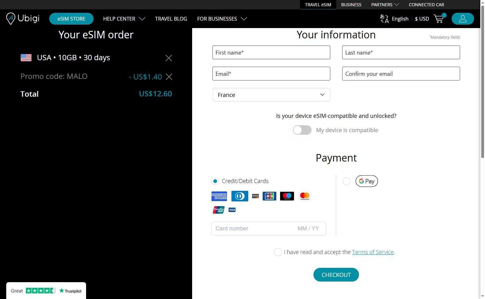 Ubigi eSIM Promo Codes - 10% Off (16 Verified) Feb 2026