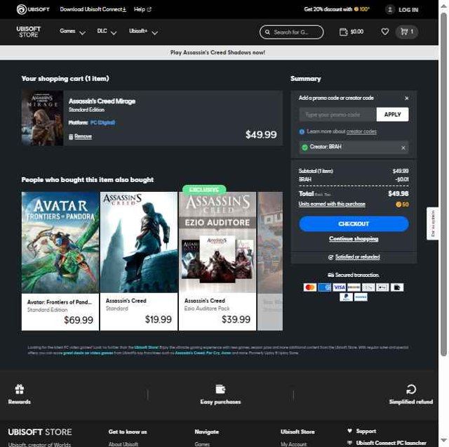 Ubisoft Promo Codes (10 Verified) - $10 Off w/Code Jun 2025