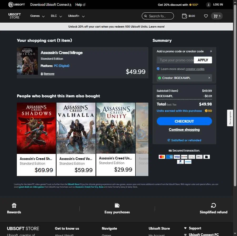 Ubisoft Promo Codes (9 Verified) - 55% Off Sitewide Oct 2025