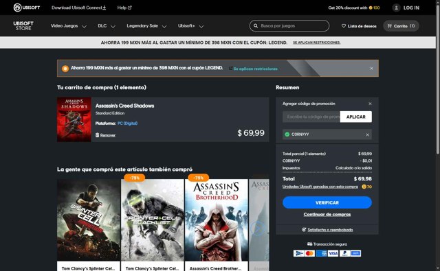 Ubisoft Promo Codes (10 Verified) - $10 Off w/Code May 2025