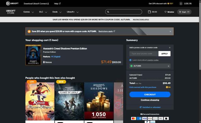 Ubisoft Promo Codes (10 Verified) - 70% Off w/Code Oct 2025