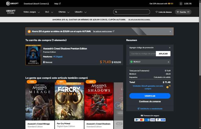Ubisoft Promo Codes (10 Verified) - 70% Off w/Code Oct 2025