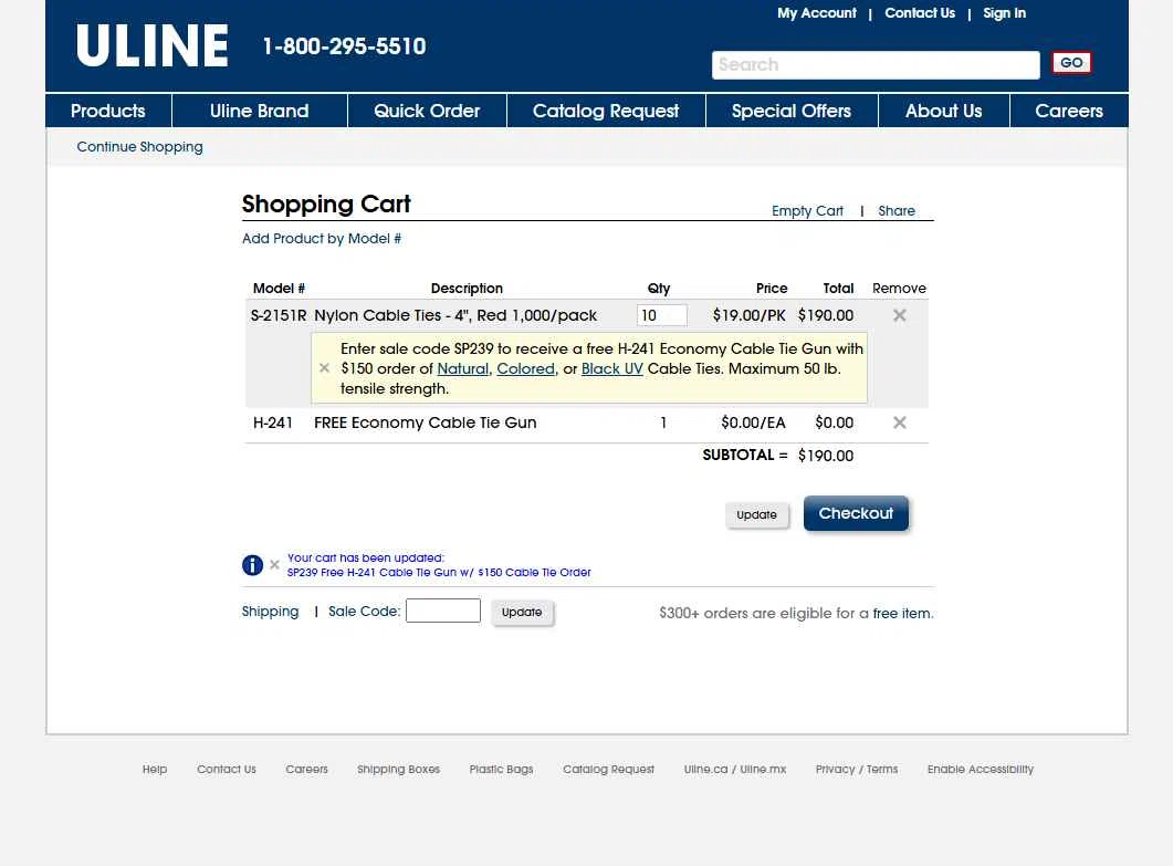 Uline Promo Codes - 40% Off (4 Verified) Jan 2026