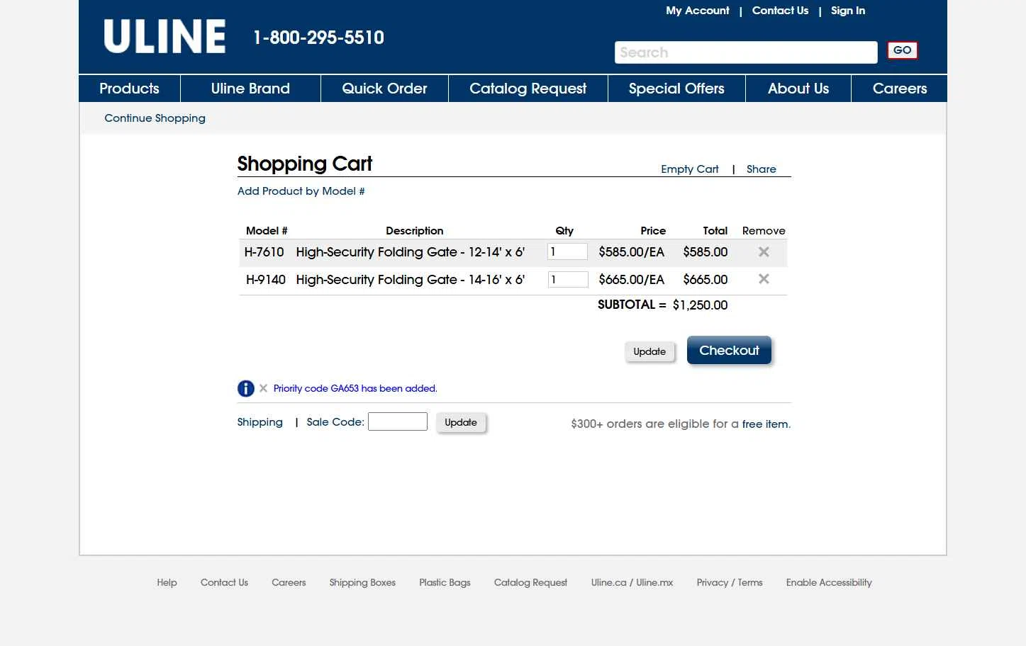 Uline Promo Codes (6 Verified) - 40% Off w/Code Nov 2025
