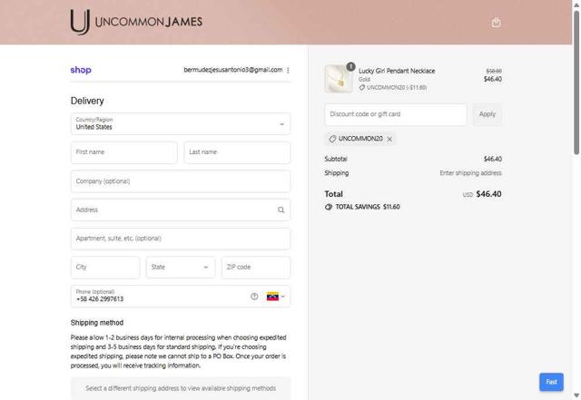 Uncommon James Promo Codes - 20% Off Sep 2025