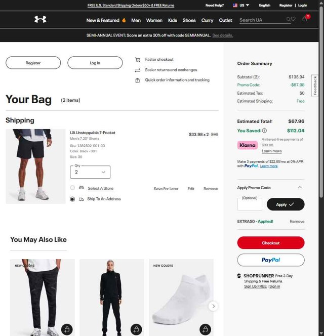 Under Armour Promo Codes (1 Verified) - 15% Off Aug 2025