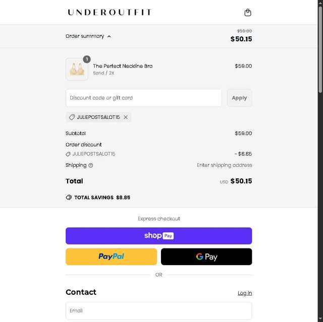 Underoutfit Coupon Codes (9 Verified) - 15% Off May 2025