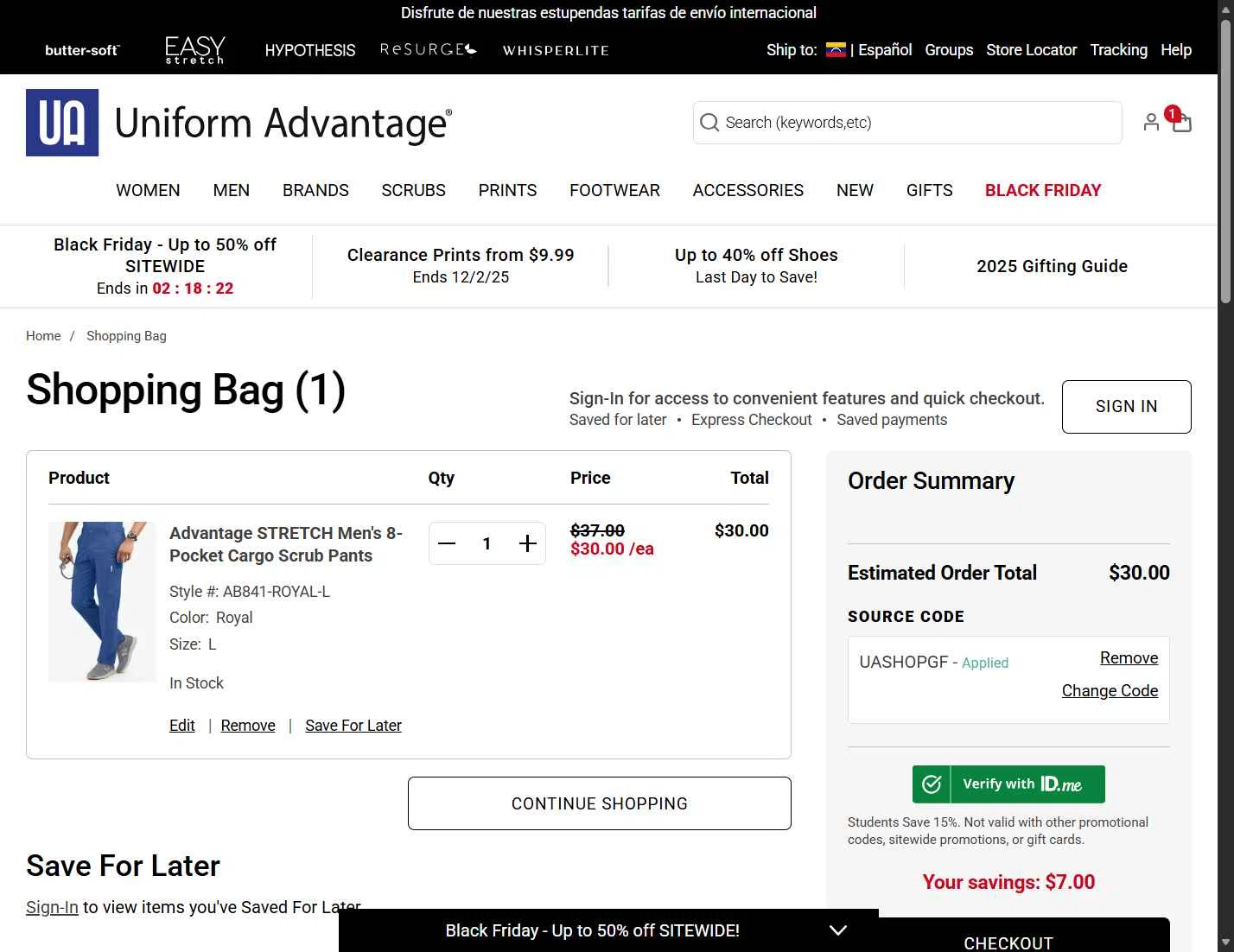 Uniform Advantage Promo Code - 20% Off December 2025