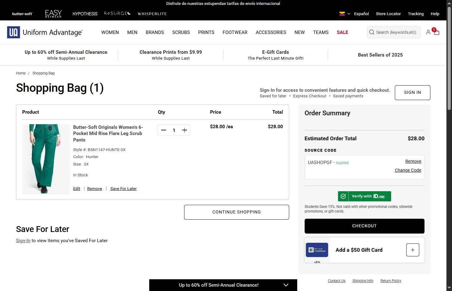 Uniform Advantage Promo Code - 20% Off January 2026
