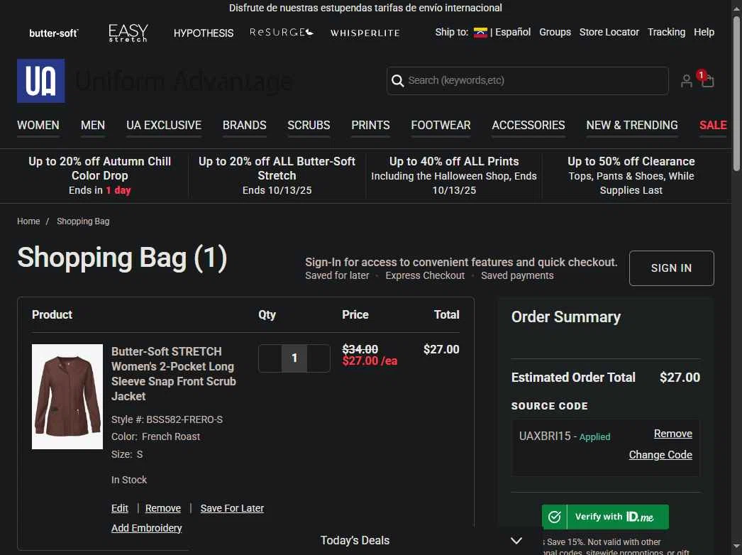 Uniform Advantage Promo Code (18 Verified) - 20% Off Oct 2025