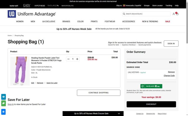 Uniform Advantage Promo Code (9 Verified) - 20% Off May 2025