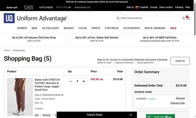 Uniform Advantage Promo Code (19 Verified) - 20% Off Oct 2025