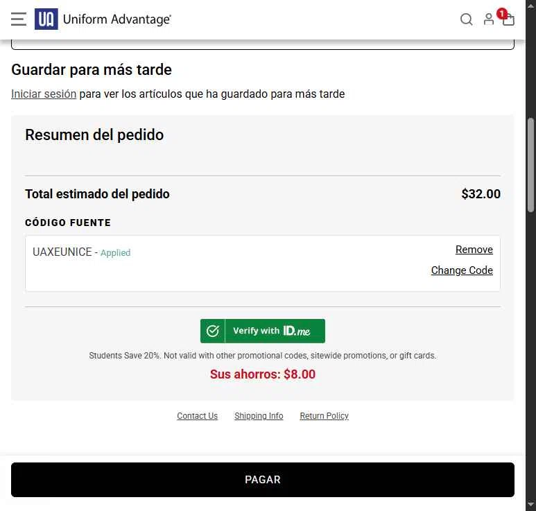 Uniform Advantage Promo Code - 20% Off February 2026