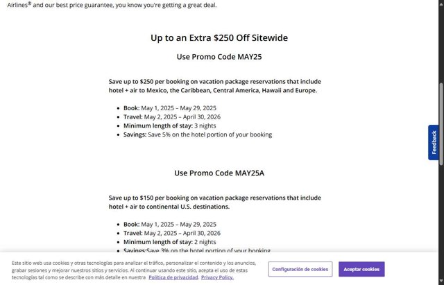 United Airlines Promo Codes (3 Verified) - $250 Off Jun 2025
