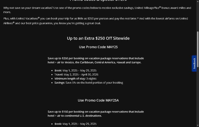 United Airlines Promo Codes (3 Verified) - $250 Off Jun 2025
