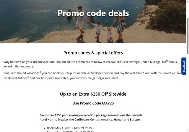 United Airlines Promo Codes (3 Verified) - $250 Off Jun 2025