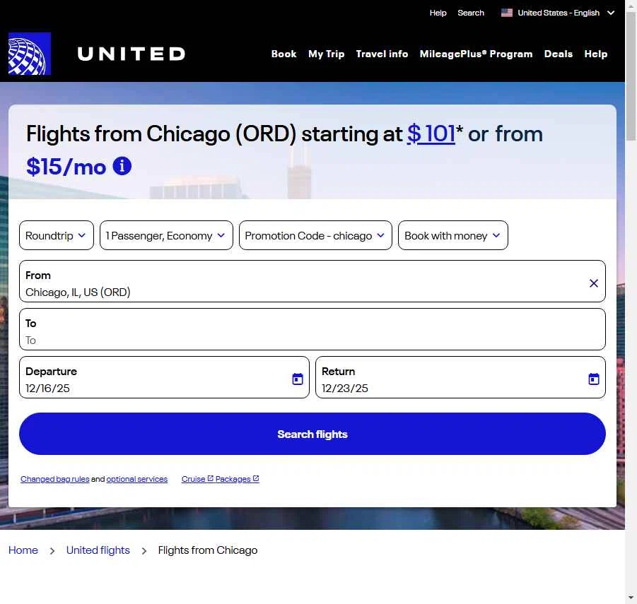 United Airlines Promo Code - 10% Off (Verified) Dec 2025