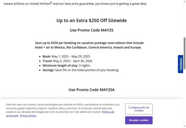 United Airlines Promo Codes (3 Verified) - $250 Off Jun 2025