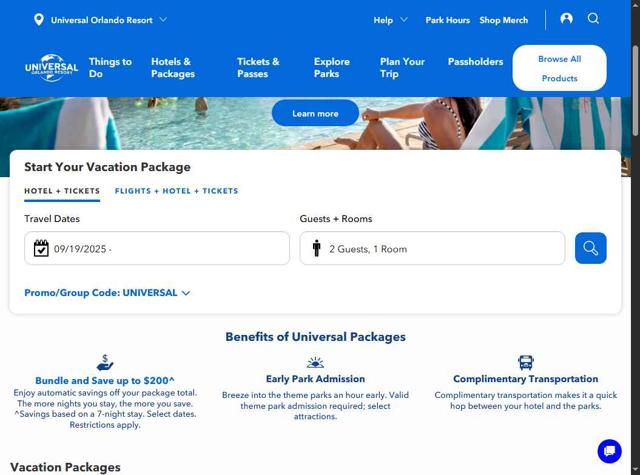 Universal Orlando Promo Codes - $200 Off Oct 2025
