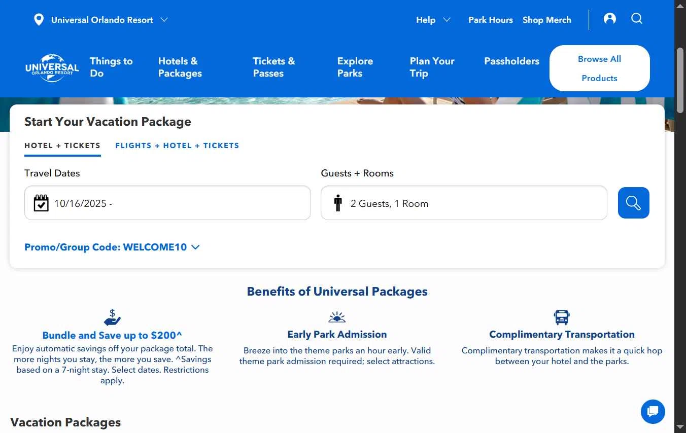 Universal Orlando Promo Code - $200 Off Nov 2025