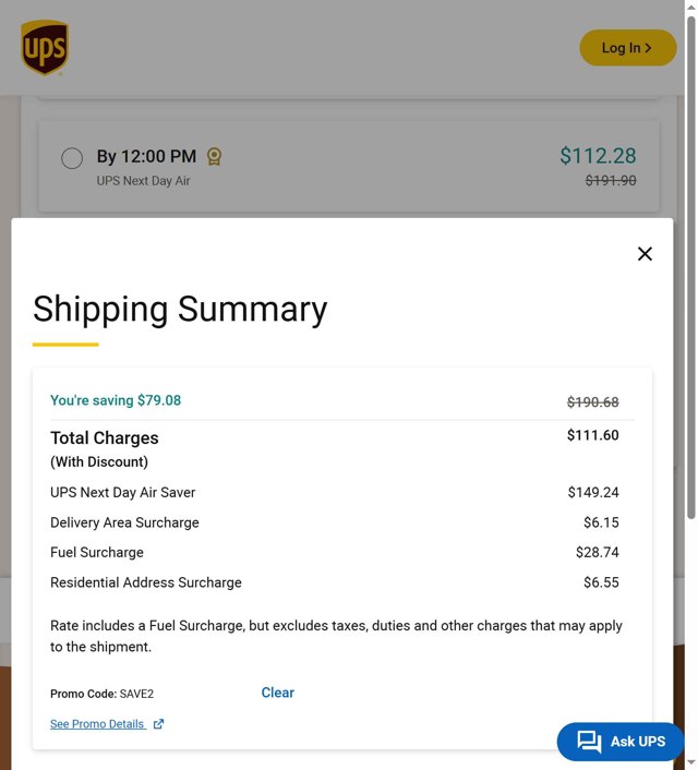 UPS Promo Codes (8 Verified) - 40% Off Sitewide Jul 2025