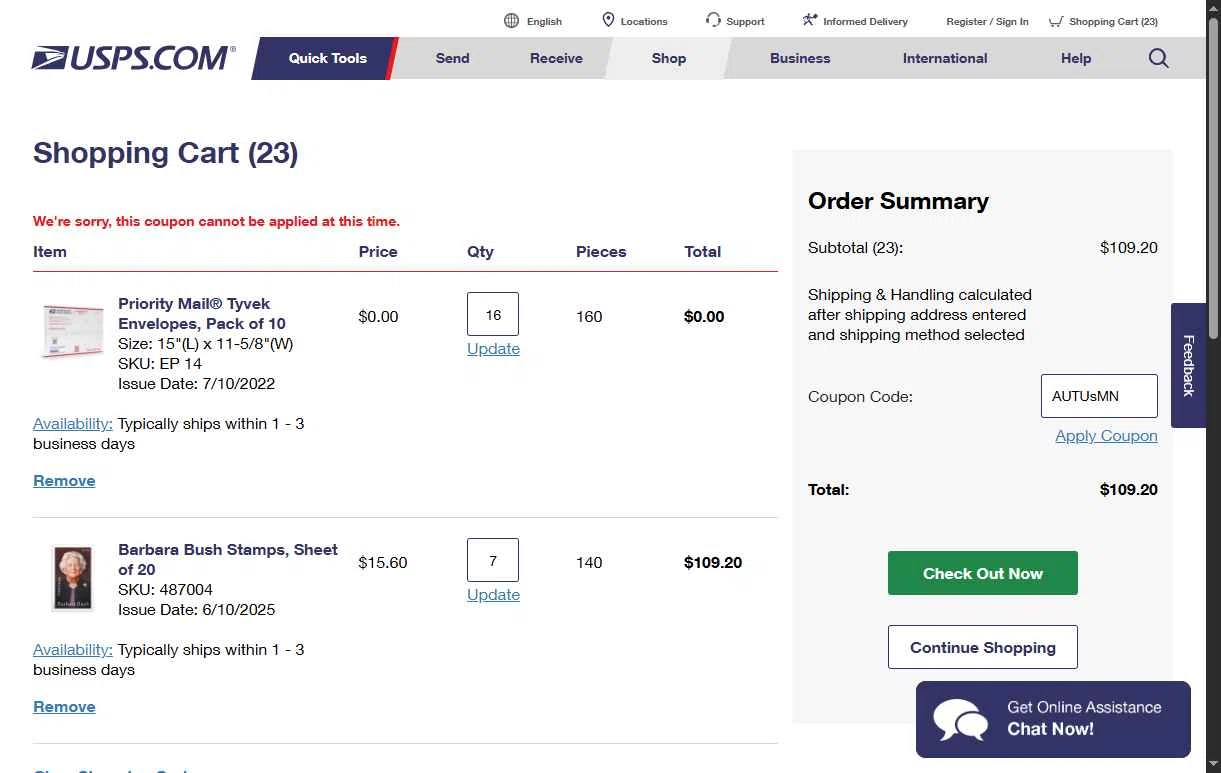 USPS Promo Codes - 25% Off w/Code Coupons June 2026